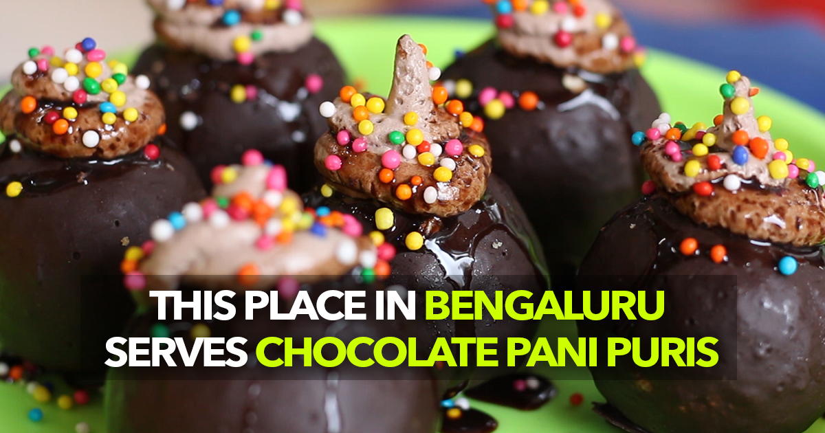 We Are Trippin' On Chocolate Pani Puri Served At This Stall In ...