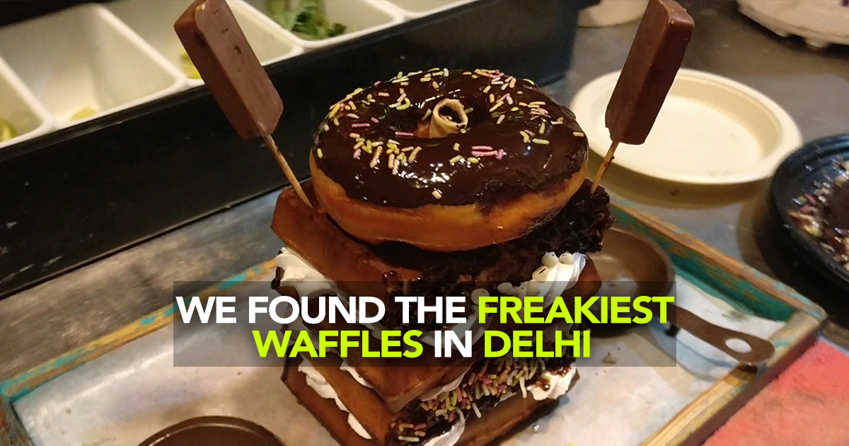 Try This Freak Waffle For A Freaky Indulgence Dipped In Chocolate And ...