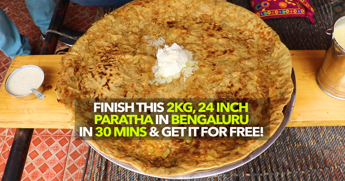 Can You Finish This 2kg, 24 Inch Paratha In Bengaluru? | Curly Tales