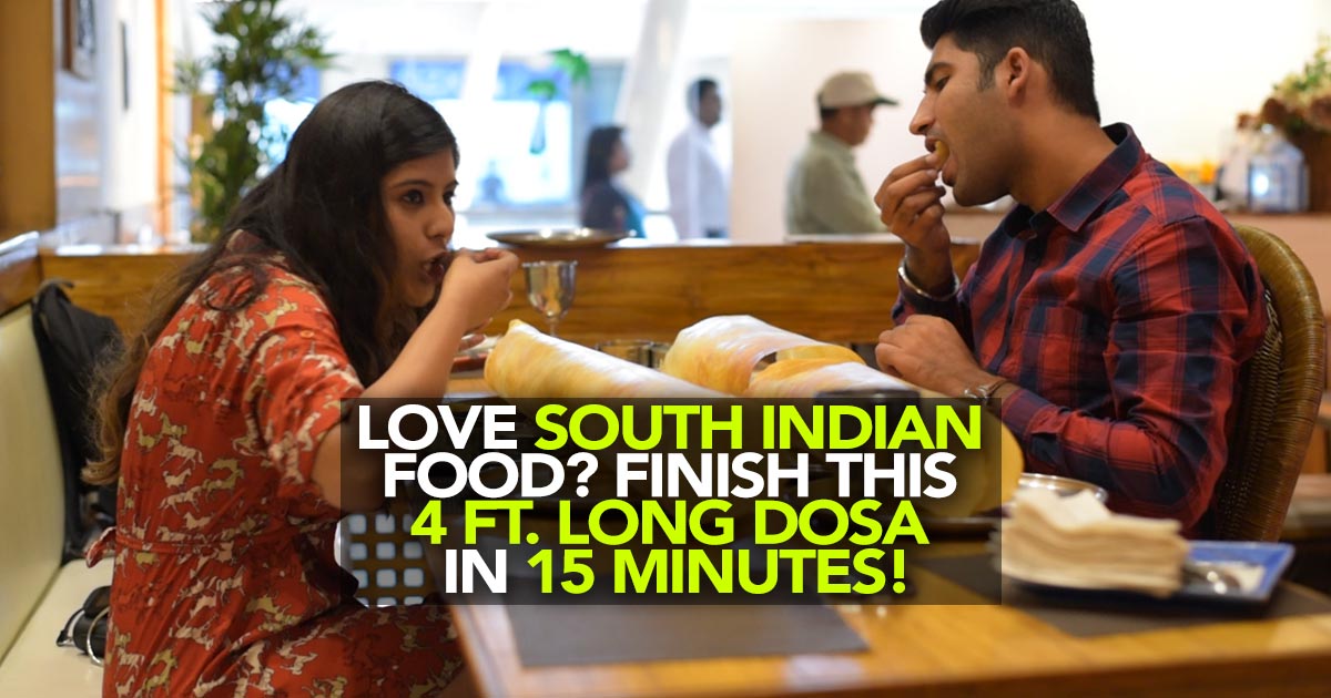 We Challenge You To Finish This Table-Sized Dosa Within 15 Minutes ...