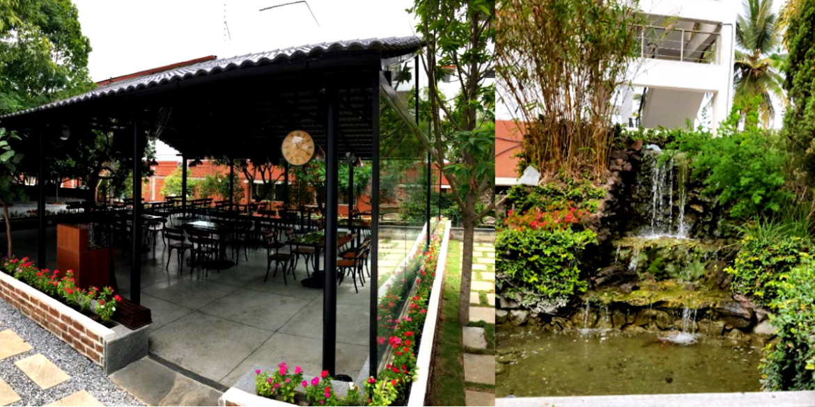 Dine Amidst Trees & Potted Plants At This Beautiful Vegetarian ...