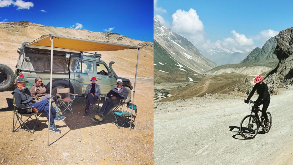 Gul Panag is having a Gala Time With Her Family In Ladakh