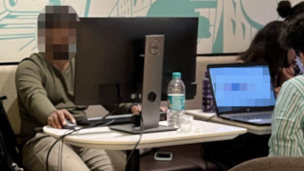 Work From Cafe! Bengaluru Man Sets Up Desktop In Cafe After Office Gets ...