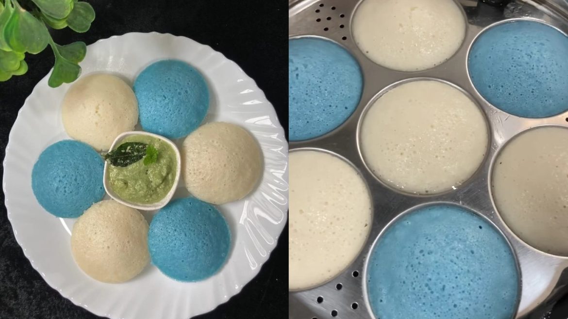 Forget White Idlis, This Food Blogger Prepared Unique Blue Idlis; Check ...