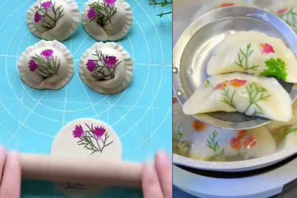 Surprise Your Guests With These Designer Momos With Floral Motifs And ...