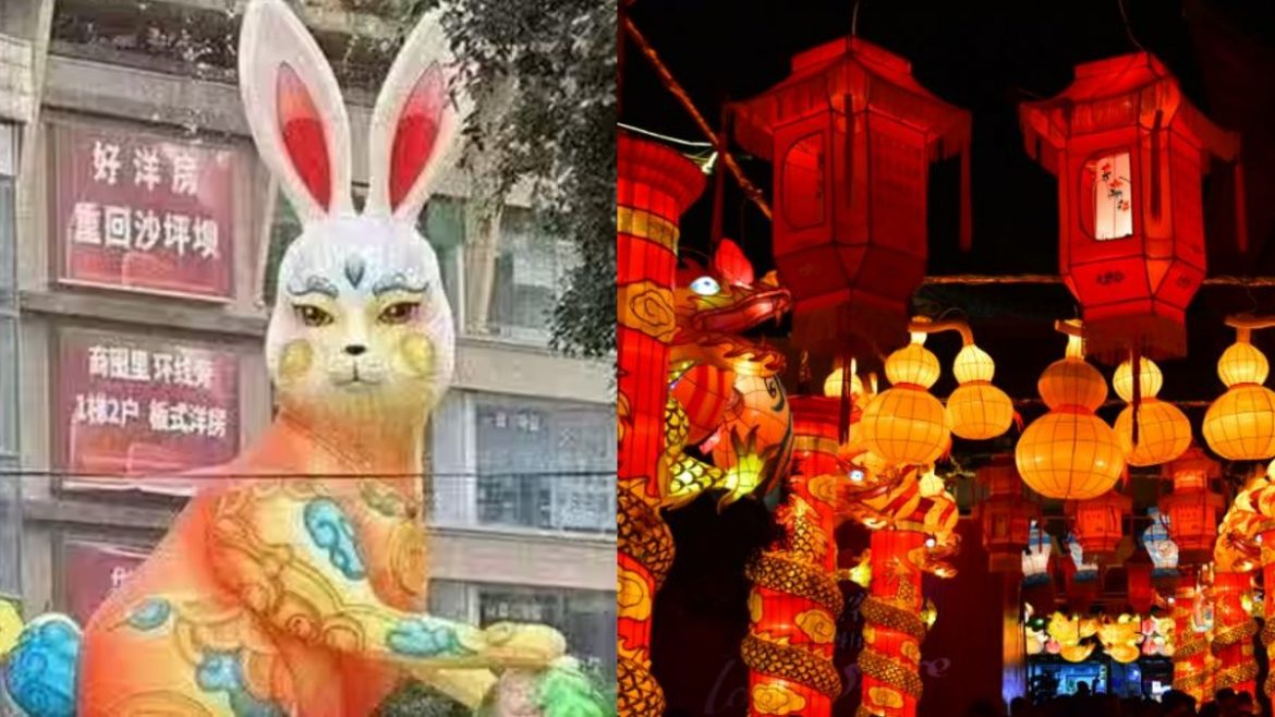 This Chinese City Took Down A Giant Rabbit Lantern After The Internet ...