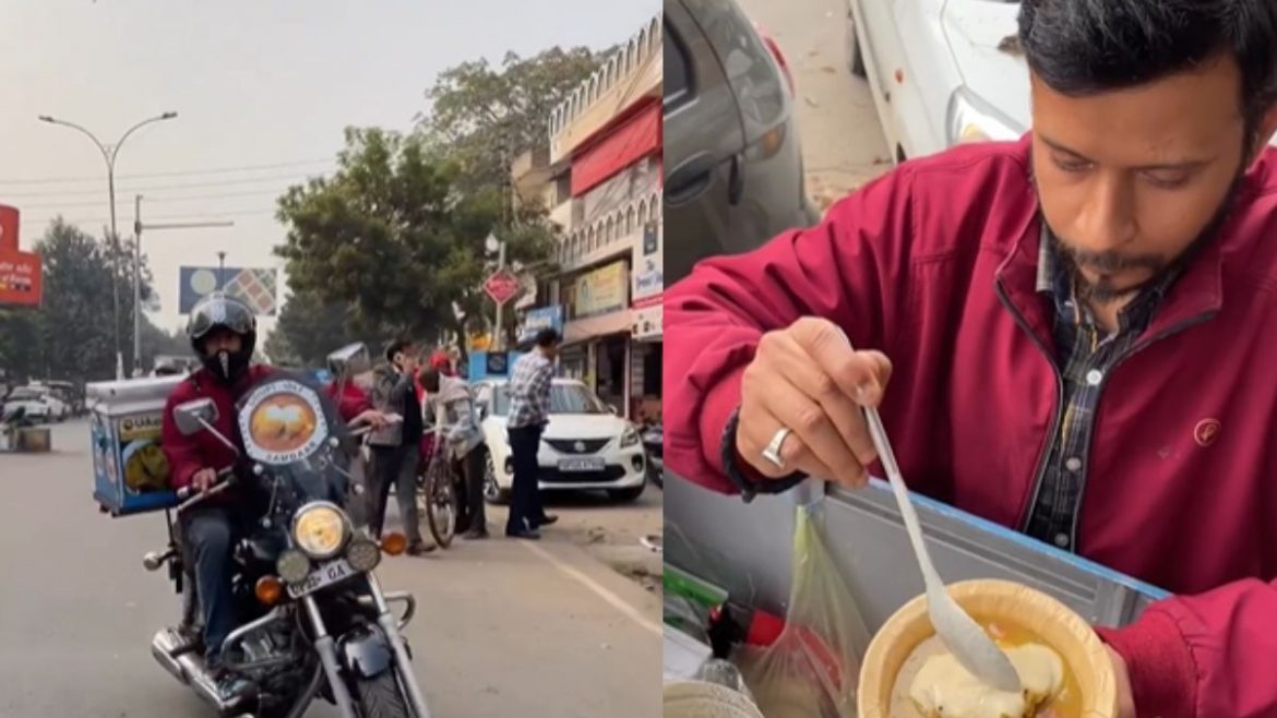 Bikidli! A Street Food Vendor In Lucknow Serves Idlis On Wheels. Video ...