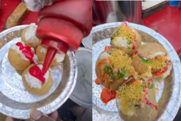 Pani Puri Is Served With Ice Cream Here, Take A Look At Another Fusion ...