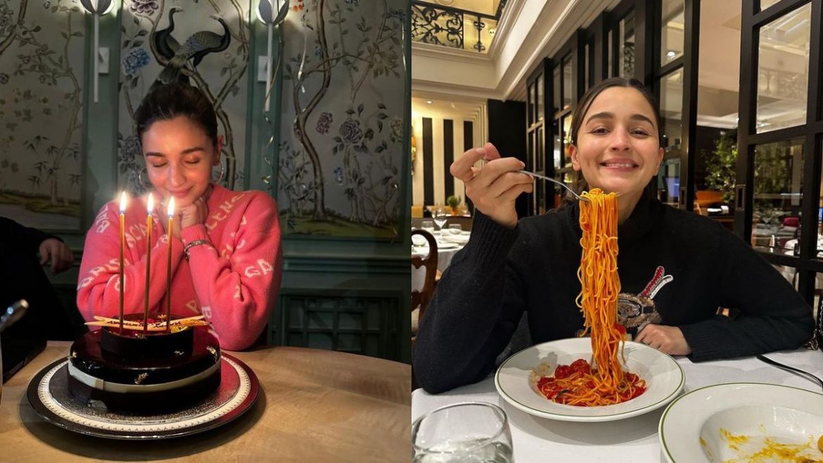 Alia Bhatt Relishes Cakes & Spaghetti On Her 30th Birthday, Has A Blast ...