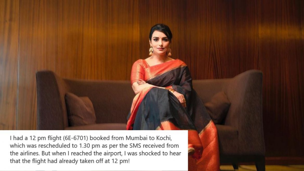 IndiGo Tells Shwetha Menon Flight Rescheduled; Actor Misses Flight ...