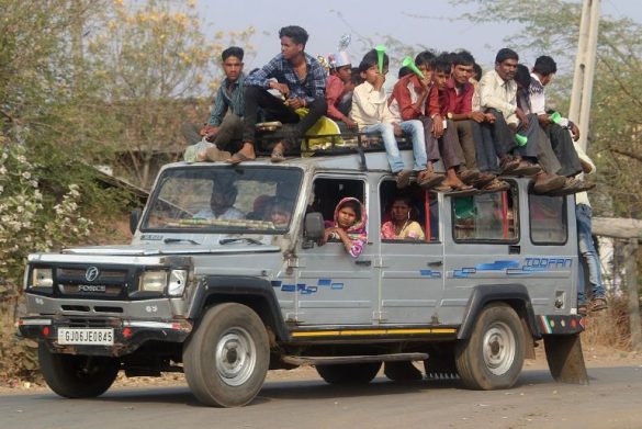 Devotees Are Riding On Top Of Overloaded Buses & Even In Tractors To ...