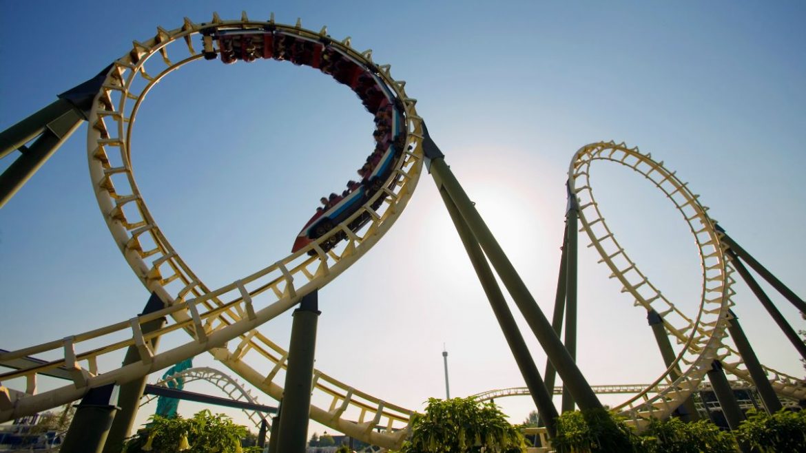 The Biggest Rollercoaster Of The UK Breaks Down. Riders Walk Down The ...