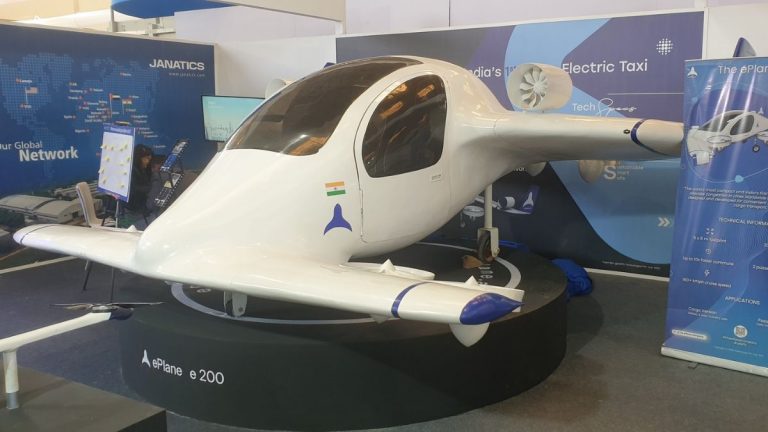 India's Flying Taxi By The ePlane Company Gets DGCA Design Approval