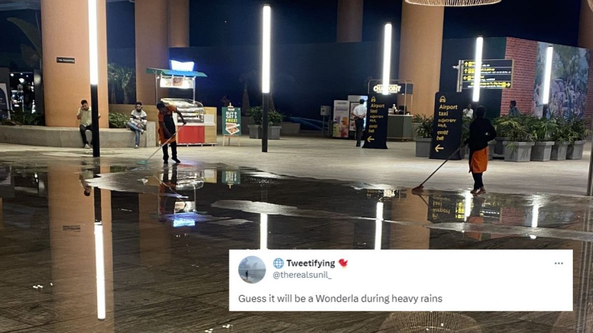 Newly-Built Bengaluru Airport T2 Roof Leaks After Rain, Netizens Say It'll Transform Into Wonderla