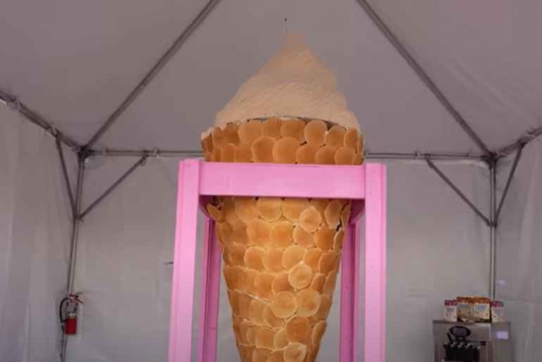 YouTuber Matthew Beem Just Built The World's Largest Ice Cream Cone ...