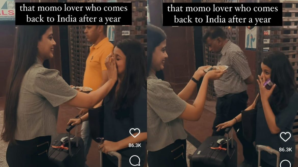 Peak Momo Love! Woman Welcomed US-Returned Friend With Momo Ki Aarti ...