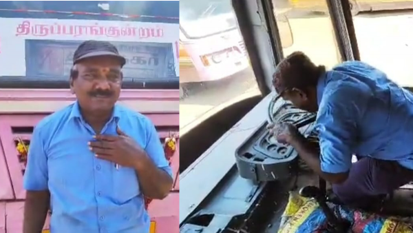 Ride To Remember: Tamil Nadu Bus Driver Kisses Steering Wheel, Hugs Bus ...