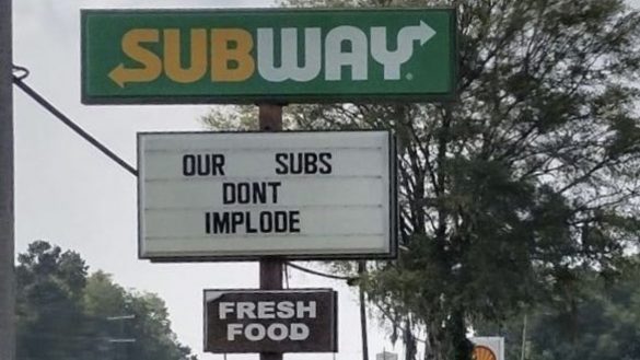 Netizens Slam Subway For Putting Up Sign With A Satirical Take On ...