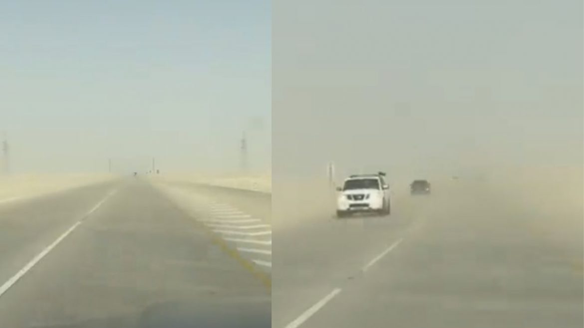 Dubai Resident Shares Video Featuring Sandstorm From A Drive Back On ...