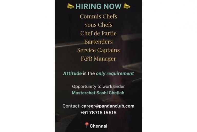 MasterChef Australia Winner Sashi Cheliah Is Hiring Chefs For Chennai ...