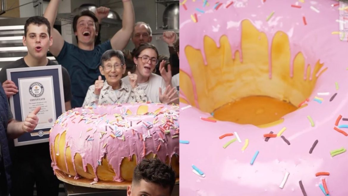 Guinness World Record: World's Largest Doughnut Cake Is As Big As 1,500 ...