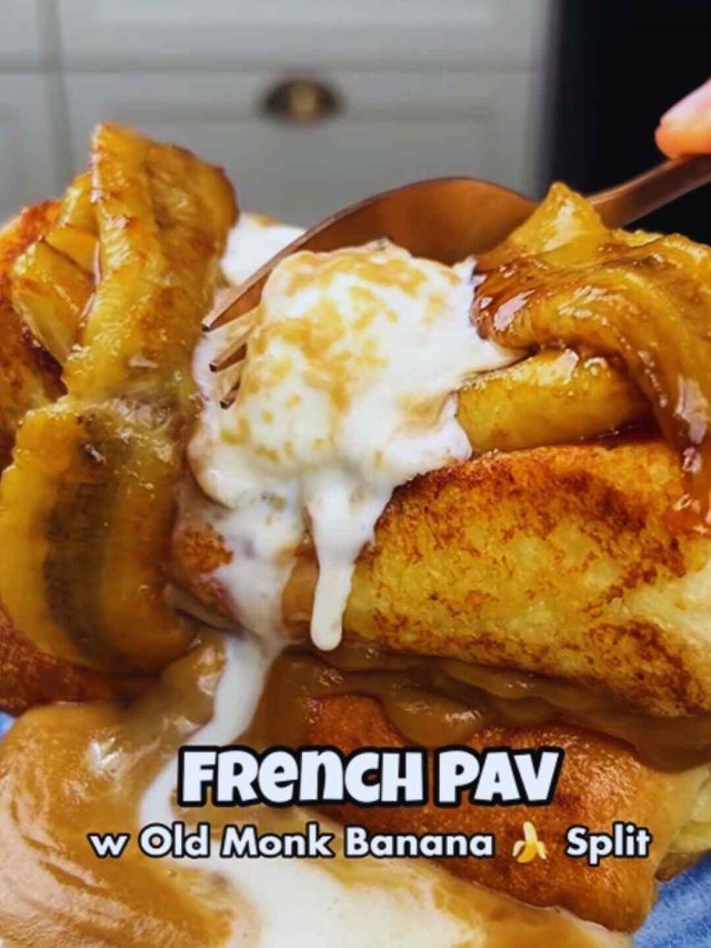 Recipe: This French Pav With Old Monk Banana Split Is Super Delishaas