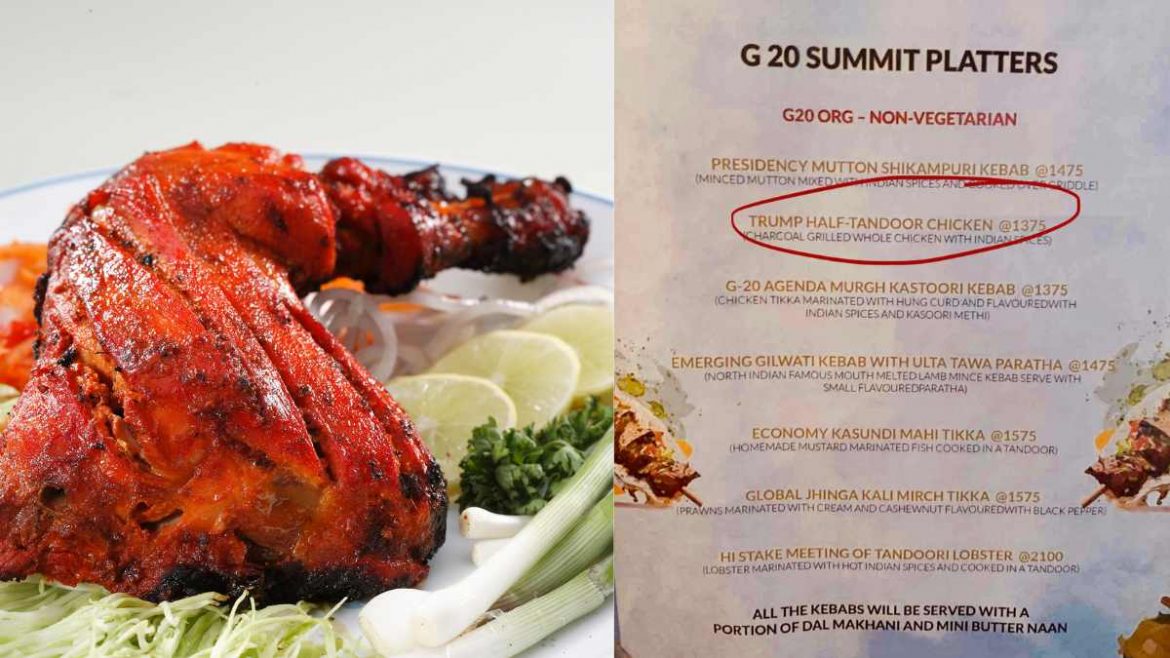 Trump Half-Tandoor Chicken & Biden Broccoli! G20 Platter Menu With ...