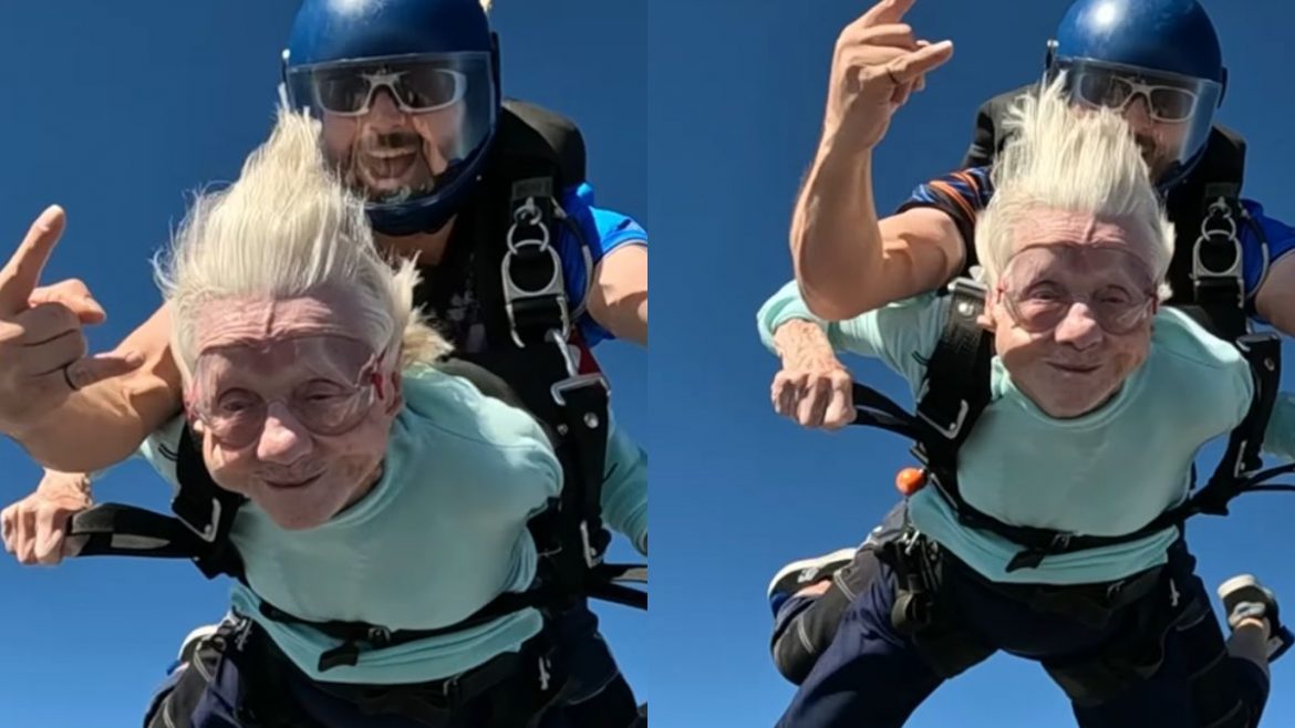 104 Yo Woman Attempts To Become Worlds Oldest Person To Skydive Her