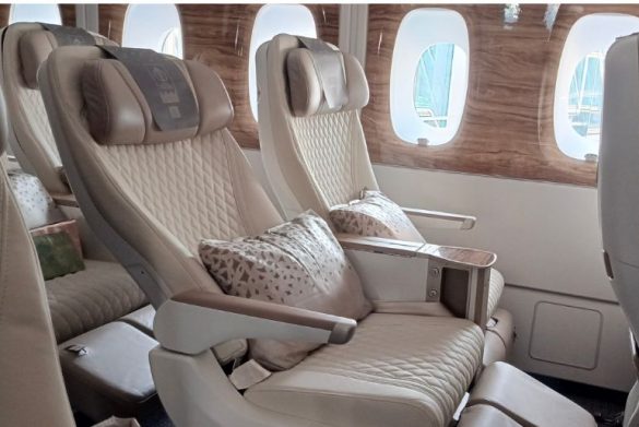 I Exclusively Previewed The Emirates Premium Economy Cabin Class At ...