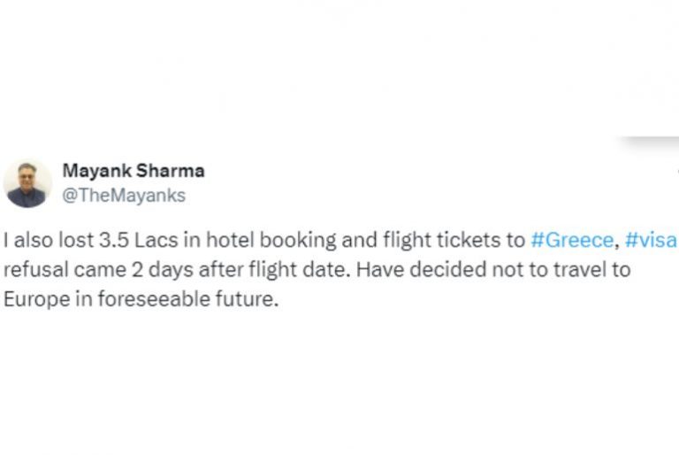 Man Loses ₹3.5 Lakh In Flight & Hotel Bookings Due To Delayed Schengen ...