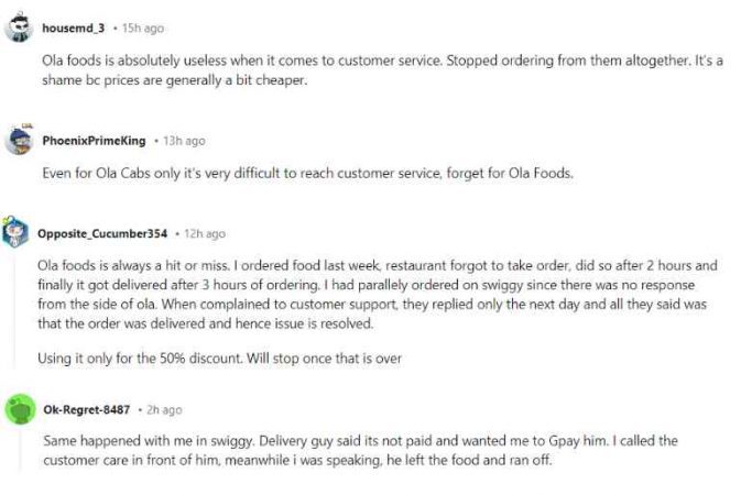 Ola Foods Scam: Delivery Boy Takes Back Food After Redditor Refuses To ...