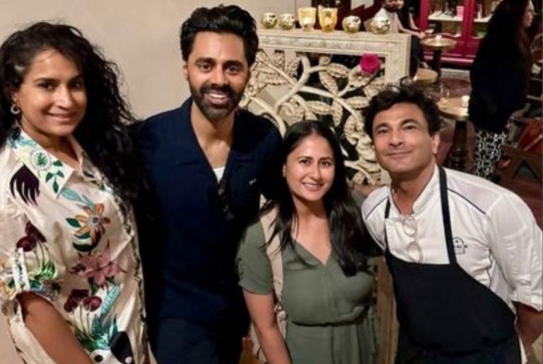 Hasan Minhaj Visits Vikas Khanna's Bungalow With Wife Beena Patel ...