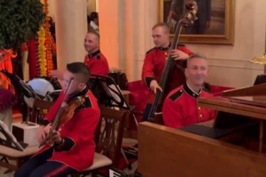 Viral Video: White House Military Band Celebrates Diwali By Playing 'Om ...