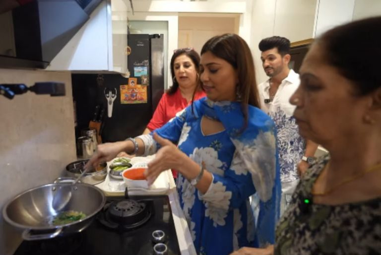 Farah Khan & Laughter Chefs' Arjun Bijlani Cook Sindhi Kadhi At The Actor's Luxurious Home In ...