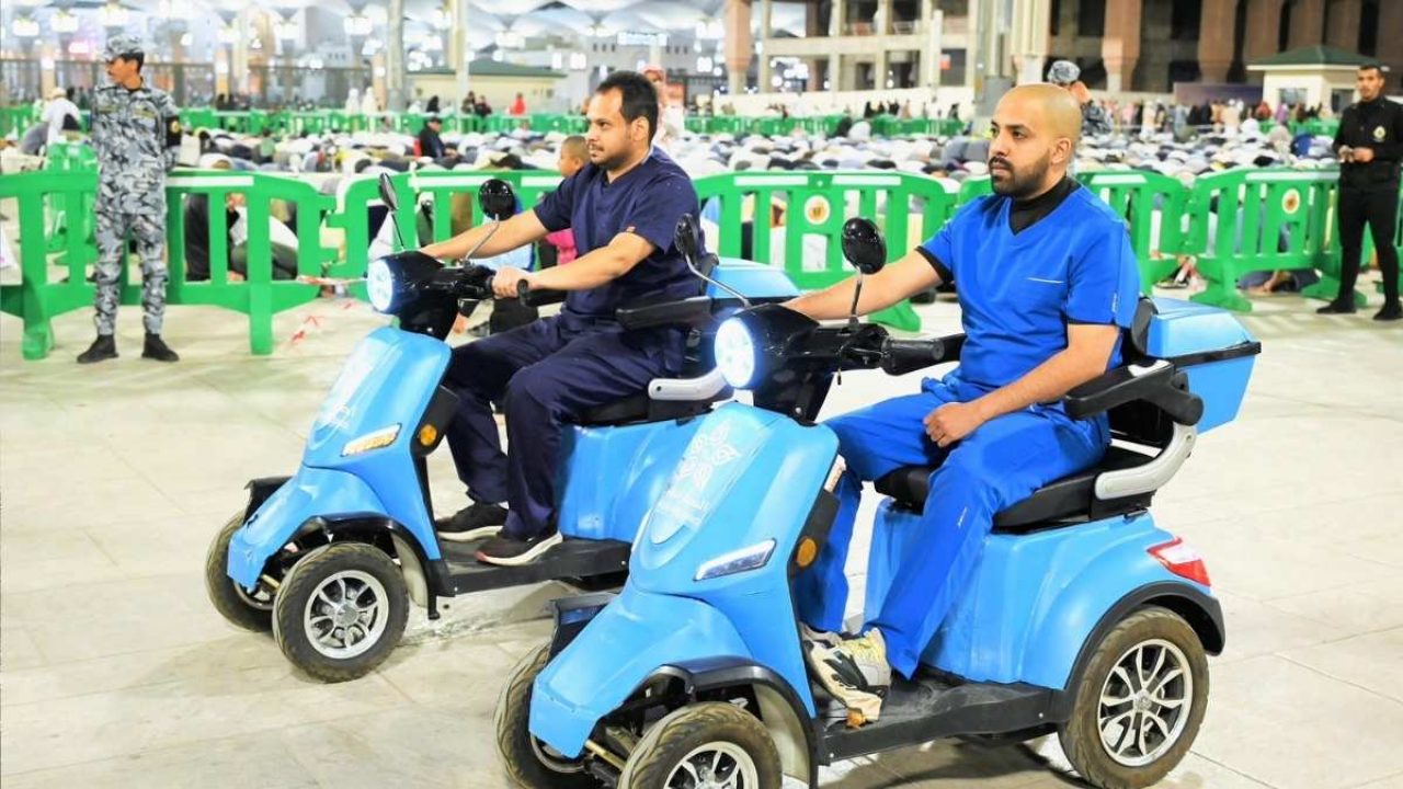 Ambulance Scooter Service Launched at Masjid An-Nabawi During Ramadan ...